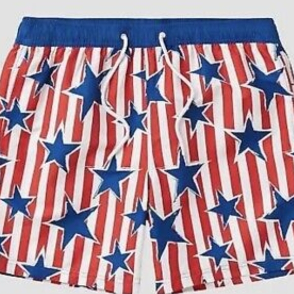 MAD Engine | Swim | Patriotic Star Striped Swim Shorts | Poshmark